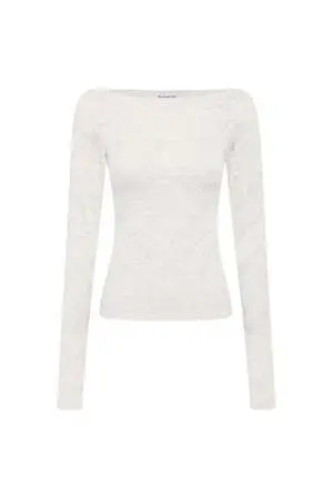 ROWIE Samantha Lace Top - Creme