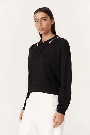 ROWIE Uma Linen Knit Polo