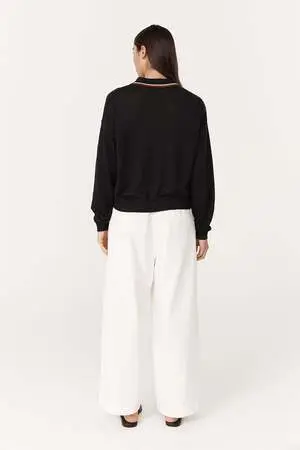 ROWIE Uma Linen Knit Polo