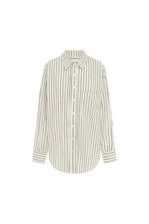 ROWIE Ramona Stripe Long Sleeve Shirt - Sienna