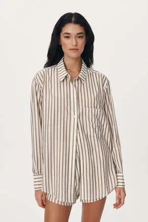 ROWIE Ramona Stripe Long Sleeve Shirt