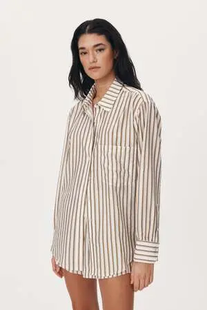 ROWIE Ramona Stripe Long Sleeve Shirt