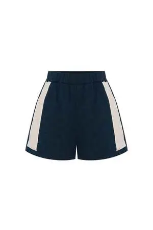 ROWIE Simone Linen Shorts - Ink
