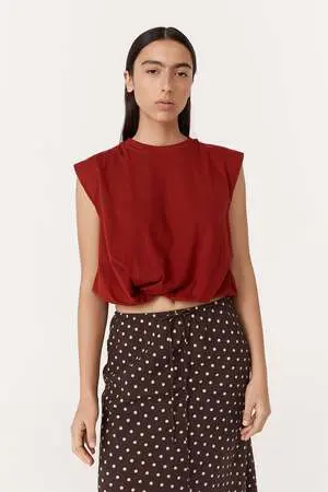 ROWIE Sampson Organic Tee - Burgundy