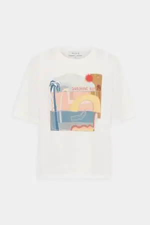 ROWIE Sunshine Hotel Tee - Bone