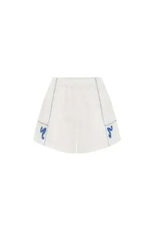 ROWIE Aries Linen Shorts - Bone