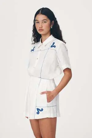 ROWIE Aries Linen Shorts
