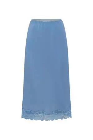 ROWIE Marina Silk Midi Skirt