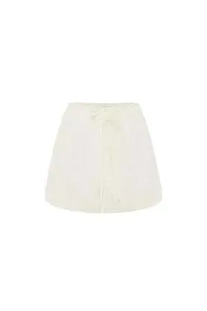 ROWIE Jessica Cargo Mini Skirt - Bone