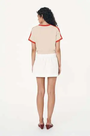 ROWIE Jessica Cargo Mini Skirt - Bone