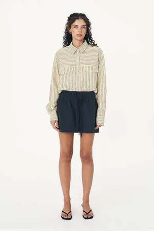 ROWIE Jessica Cargo Mini Skirt - Washed Ink