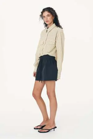 ROWIE Jessica Cargo Mini Skirt - Washed Ink