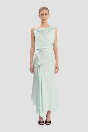 Victoria Beckham Posy Midi Dress - Aquamarine