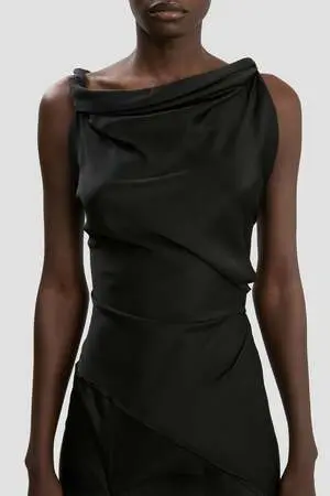 Victoria Beckham Posy Midi Dress - Black