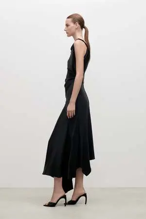 Victoria Beckham Posy Midi Dress - Black