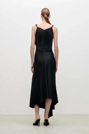 Victoria Beckham Posy Midi Dress - Black