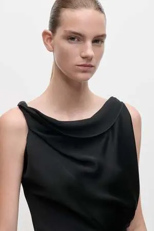 Victoria Beckham Posy Midi Dress - Black