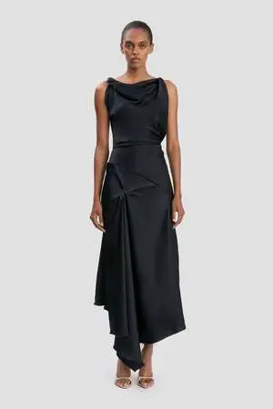 Victoria Beckham Victoria Beckham Posy Midi Dress Navy
