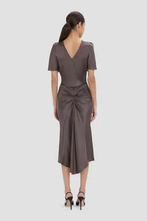 Victoria Beckham Bela Midi Skirt - Grey