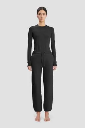 Victoria Beckham Logo Embroidered Jogger - Black