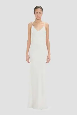 Victoria Beckham Lace Cami Dress - Magnesium