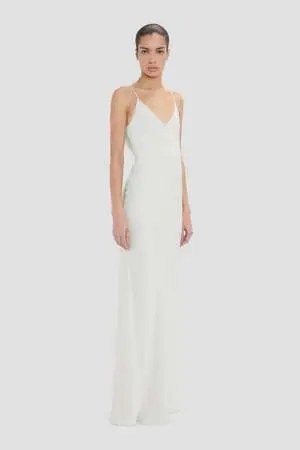 Victoria Beckham Lace Cami Maxi Dress