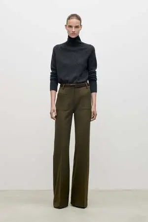 Victoria Beckham Alina Trousers - Green