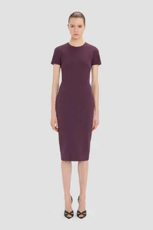 Victoria Beckham Victoria Beckham Claude Midi Dress Fig