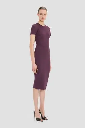Victoria Beckham Claude Midi Dress - Fig
