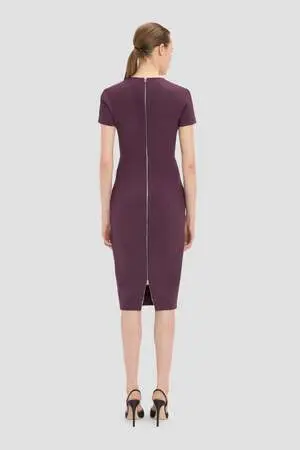 Victoria Beckham Claude Midi Dress - Fig