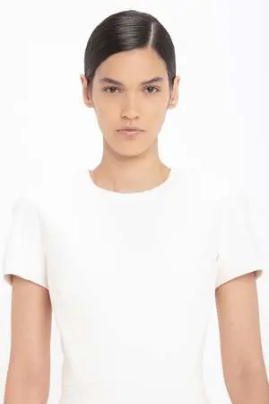 Victoria Beckham Claude Midi Dress - Ivory
