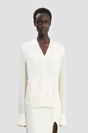 Victoria Beckham V-neck Top - Ivory