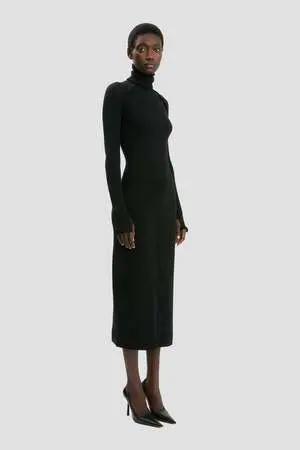 Victoria Beckham Button Midi Skirt
