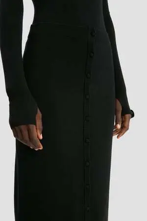 Victoria Beckham Button Midi Skirt