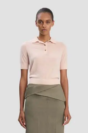 Victoria Beckham Polo Top - Pale Rose