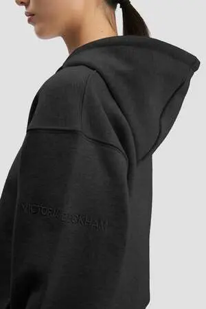 Victoria Beckham Logo Embroidered Hoodie