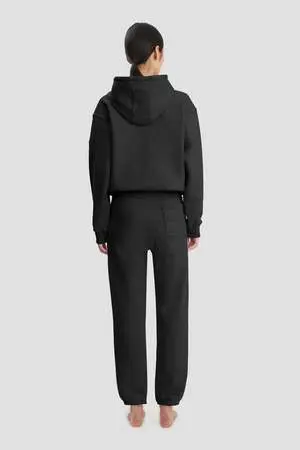Victoria Beckham Logo Embroidered Hoodie