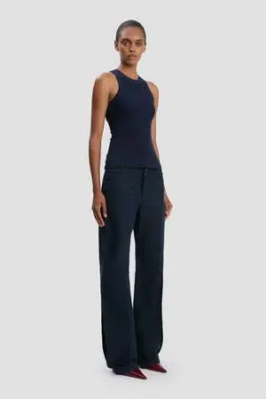 Victoria Beckham Rib Tank - Navy