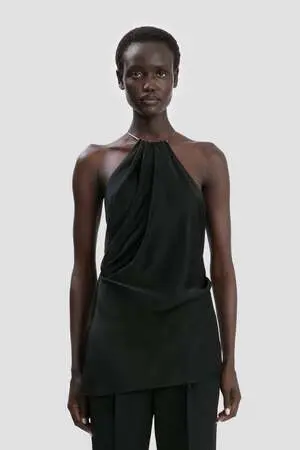 Victoria Beckham Chain Cami Top - Black
