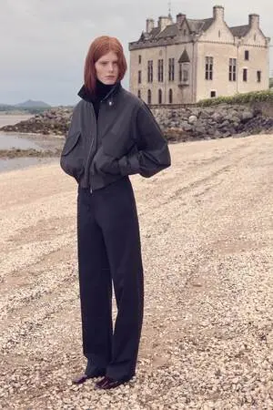 Victoria Beckham X Mackintosh Bomber Jacket - Charcoal