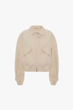 Victoria Beckham X Mackintosh Bomber Jacket - Putty