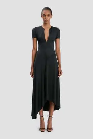 Victoria Beckham Zipped Front Midi Dress