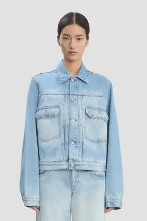 Victoria Beckham Denim Trucker Jacket - Heritage Blue