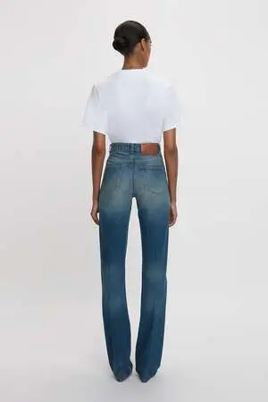 Victoria Beckham Julia Stretch Jean - Mid Blue