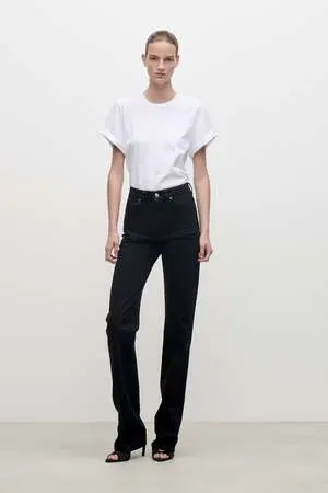 Victoria Beckham Julia Stretch Jeans - Washed Black