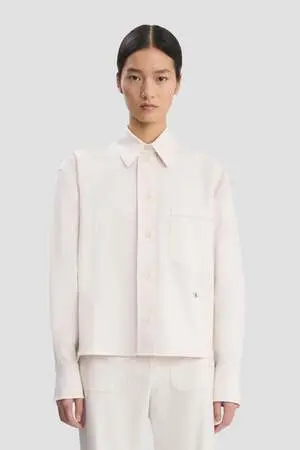Victoria Beckham Long Sleeve Shirt - Bone