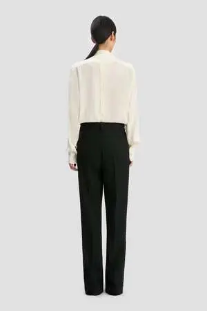 Victoria Beckham Bib Detail Silk Shirt