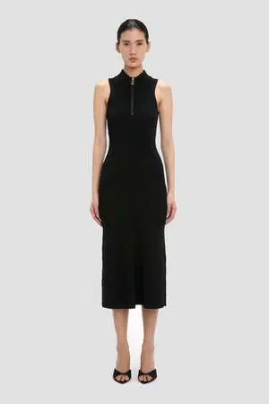 Victoria Beckham Victoria Beckham Mira Midi Dress Black