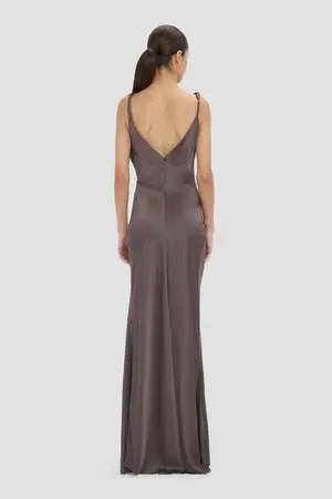 Victoria Beckham Posy Gown - Brown