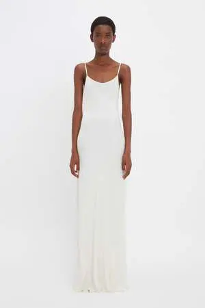 Victoria Beckham Floor-length Cami Dress - Ivory